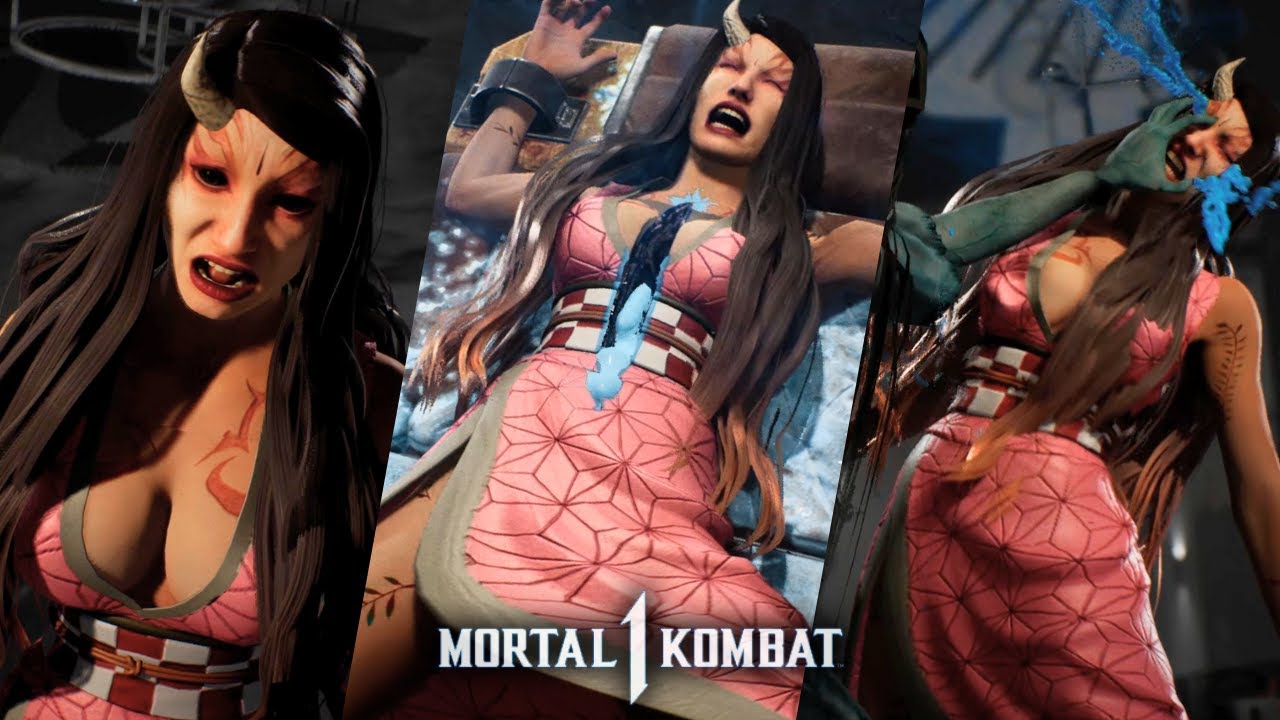 Mortal Kombat 1 Fatalities on Ashrah Nezuko w/ MK1 Mods - YouTube