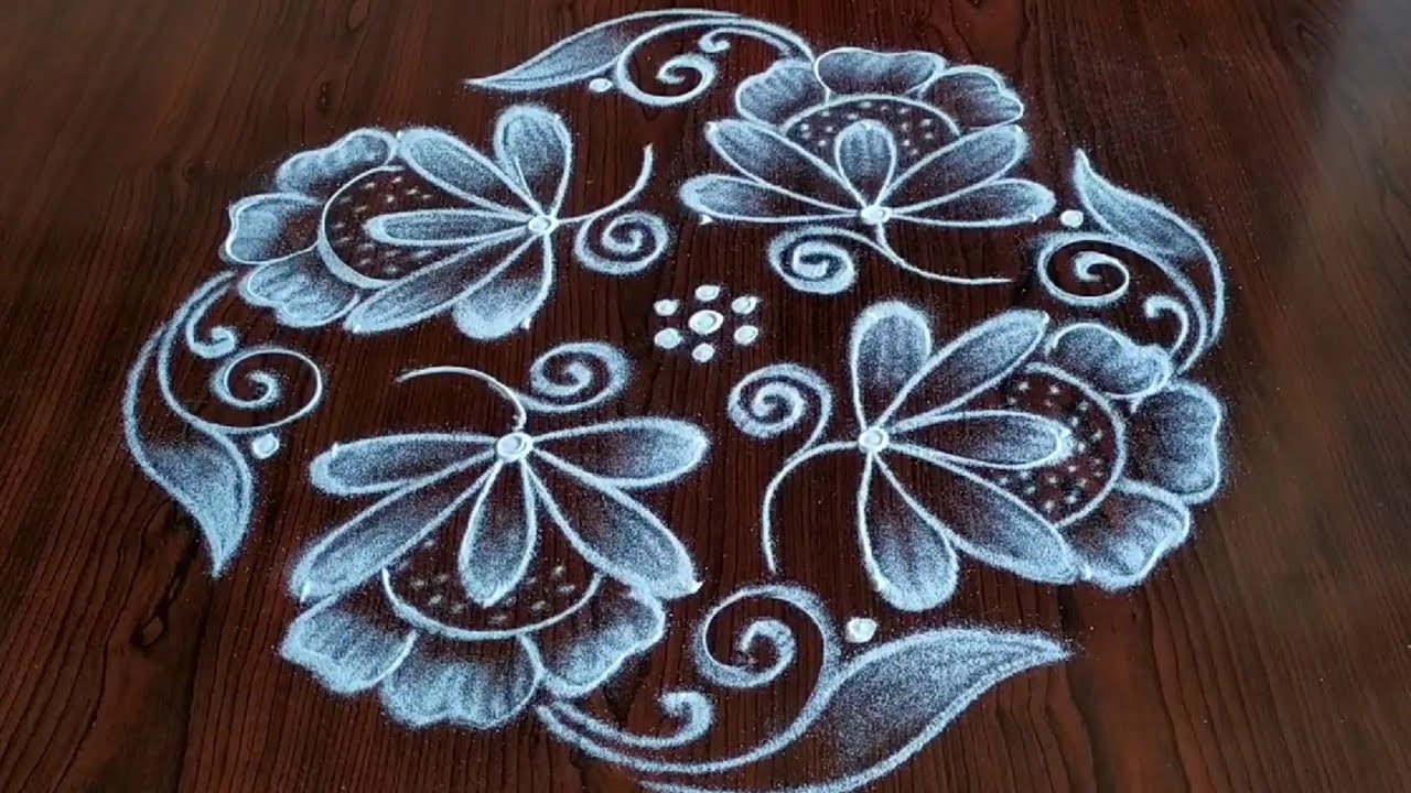 Simple Easy Daily kolam (5×5) dot's... - YouTube