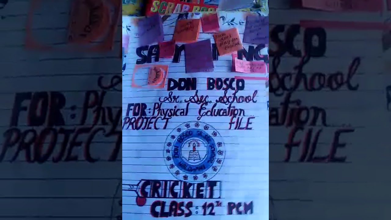 Class 12physical education project file cricket - YouTube