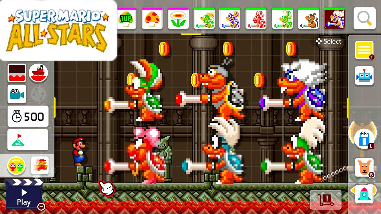 Super Mario Maker 2 (ALL STARS!) All Power Ups! Course Maker - YouTube