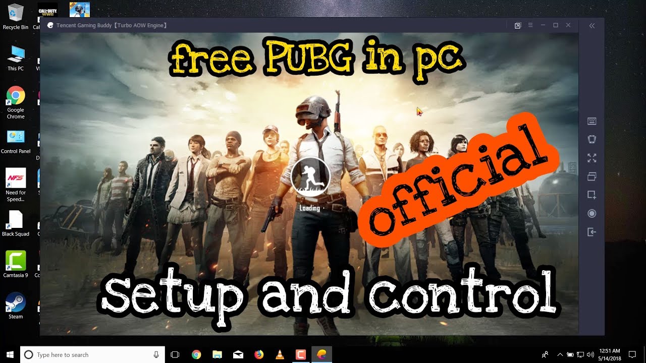 Play PUBG in PC FREE!!! Official pc emulator setup and control guide ...