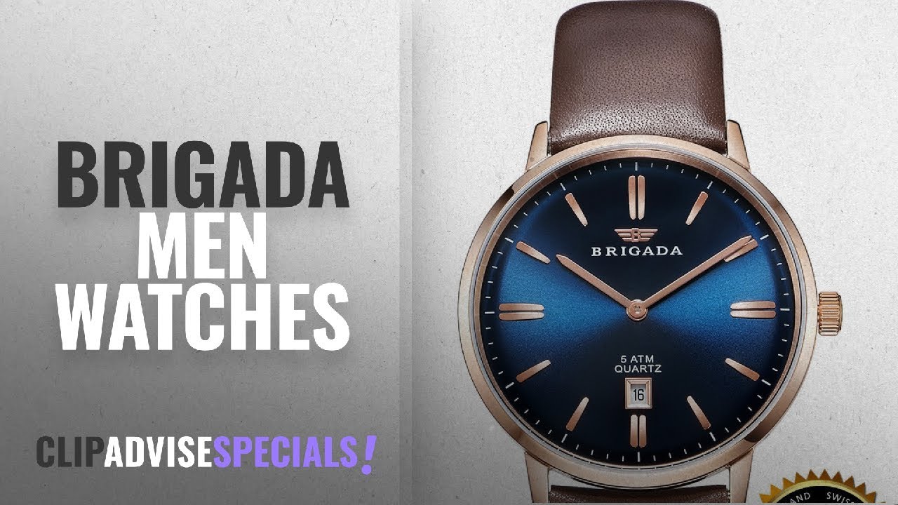 10 Best Selling BRIGADA Men Watches [2018 ]: BRIGADA Blue Swiss Watches ...