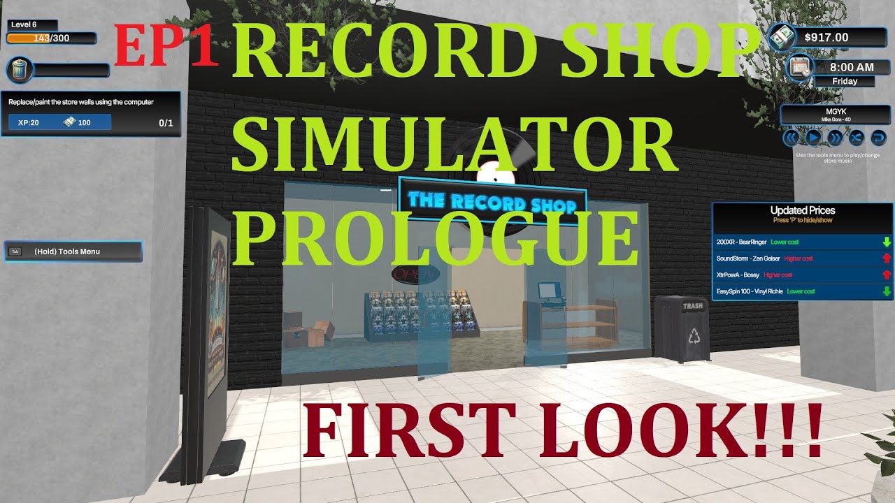 RECORD SHOP SIMULATOR PROLOGUE EP1 - YouTube