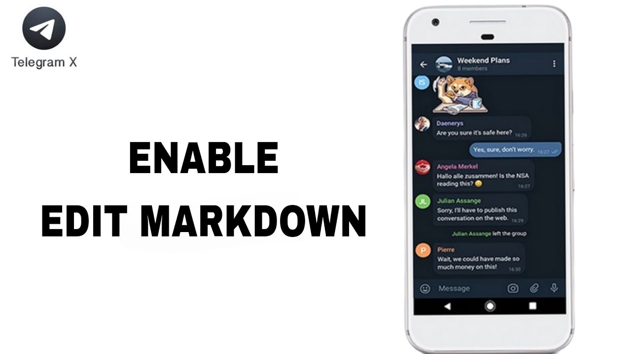 How To Enable Edit Markdown On Telegram X App - YouTube