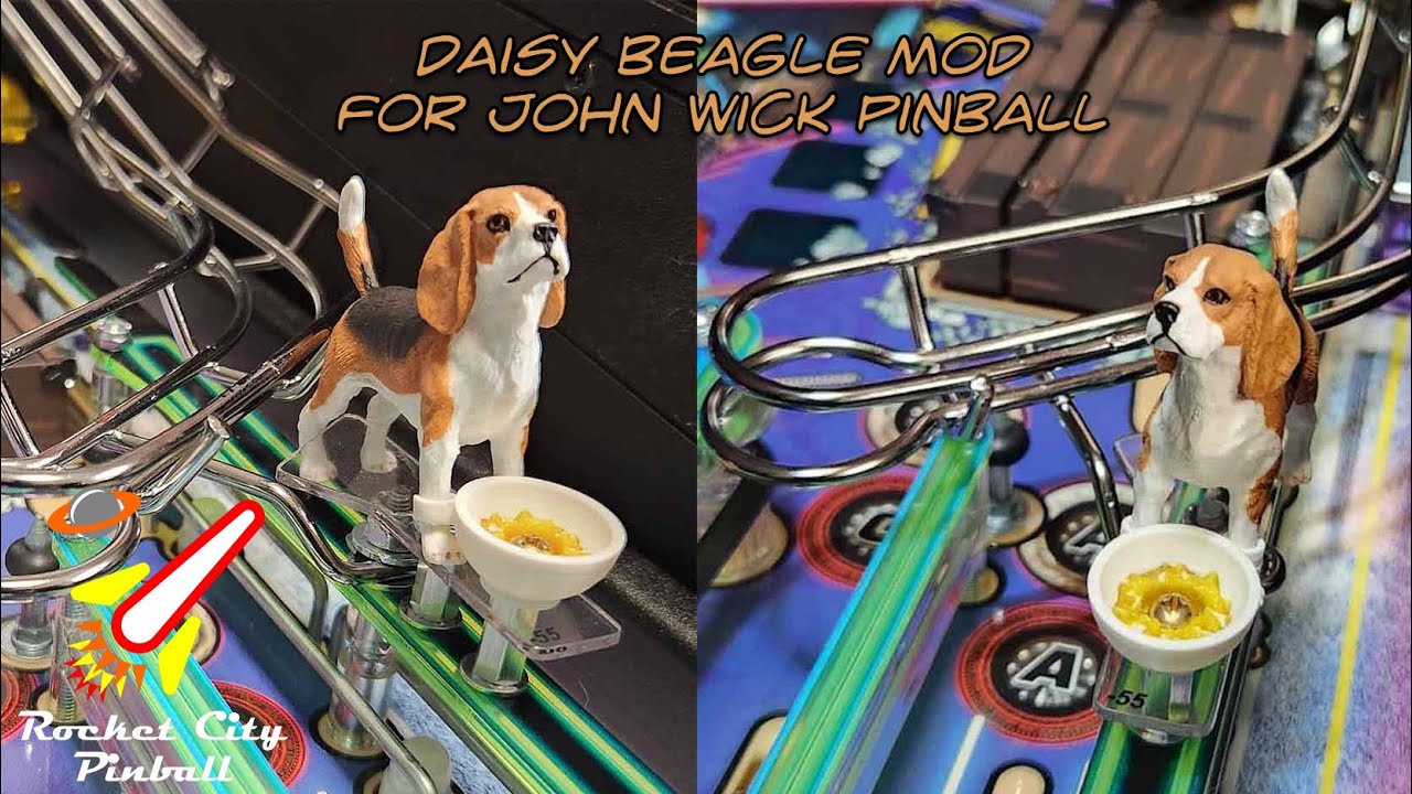 Daisy beagle mod for Stern John Wick pinball, by Rocket City Pinball ...