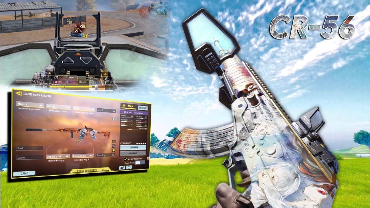 FAST ADS + NO RECOIL + LONG RANGE BEST CR-56 AMAX GUNSMITH in SEASON 3 ...