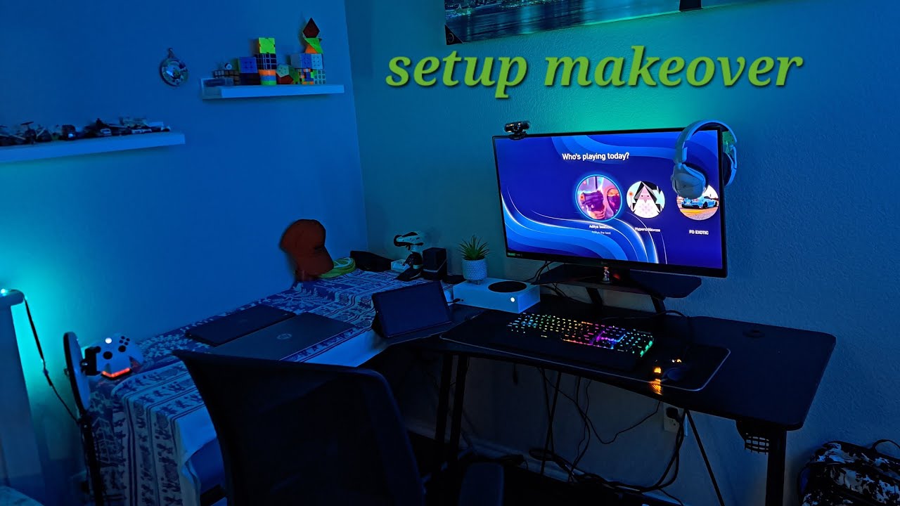 Gaming setup makeover!!! - YouTube