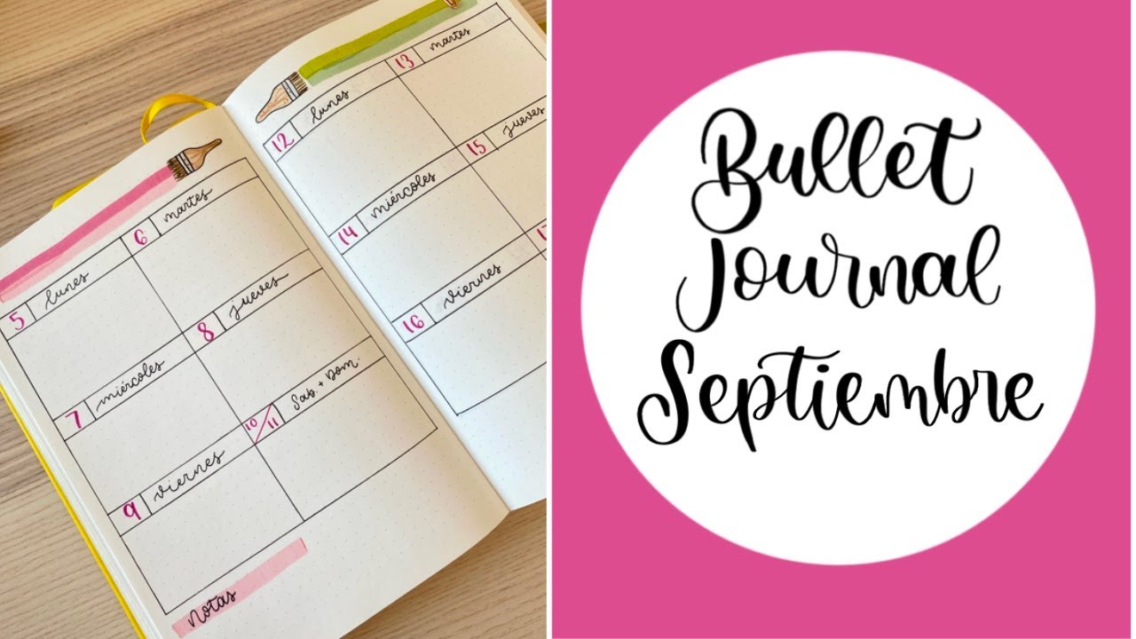 Crea conmigo mi Bullet Journal de Septiembre 💓 - YouTube