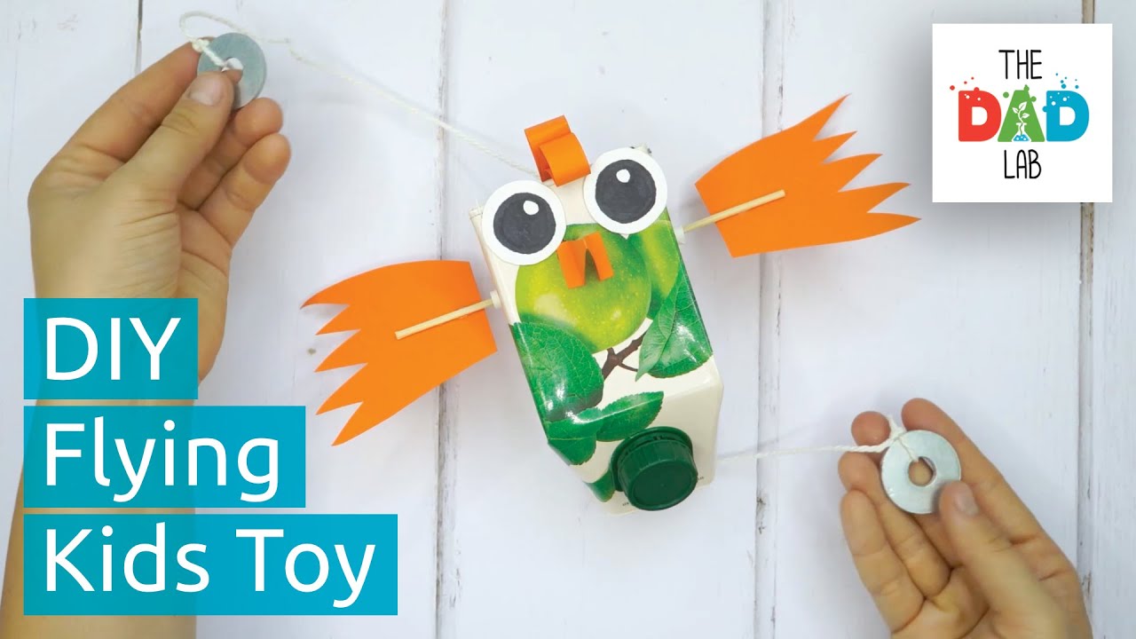 How to Make a Flying Bird Mechanical Toys For Your Kids | Recycling ...