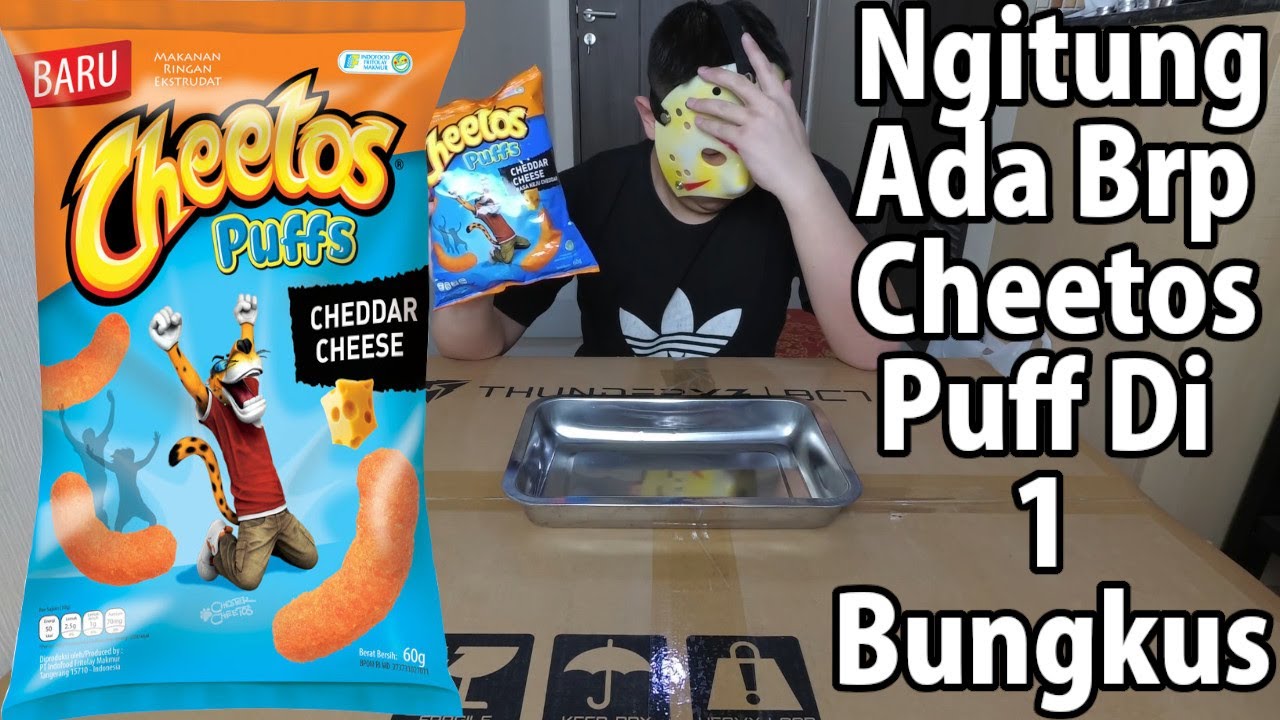 Ngitung Ada Berapa Ciki Di 1 Bungkus Cheetos Puff - YouTube