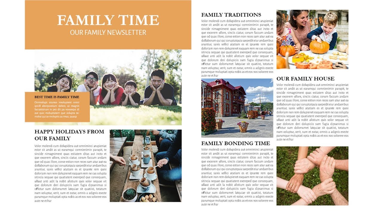 Indesign Tutorial: How to create family newsletter in indesign - YouTube