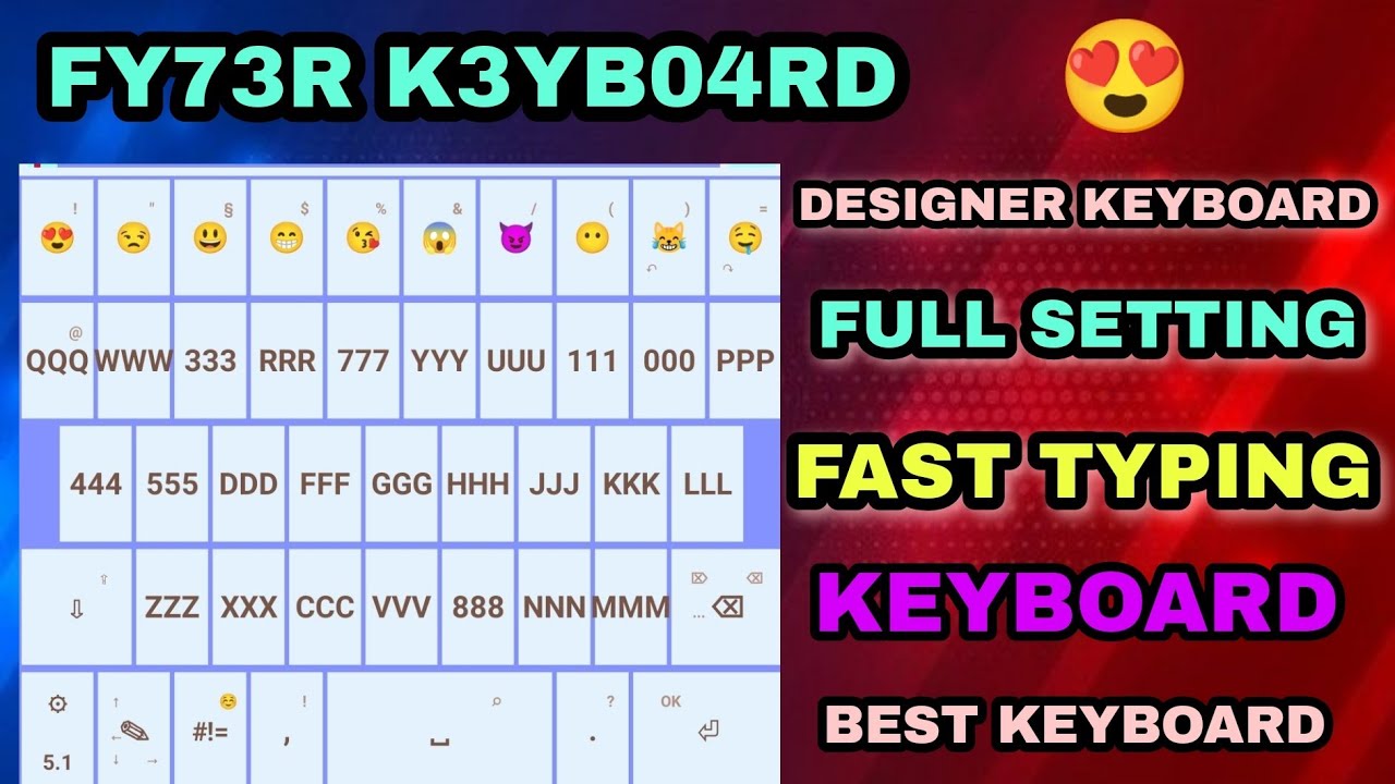 FB FYTER KEYBOARD 2022 || FAST TYPING KEYBOARD 2022 || CAPITAL KEYBOARD ...