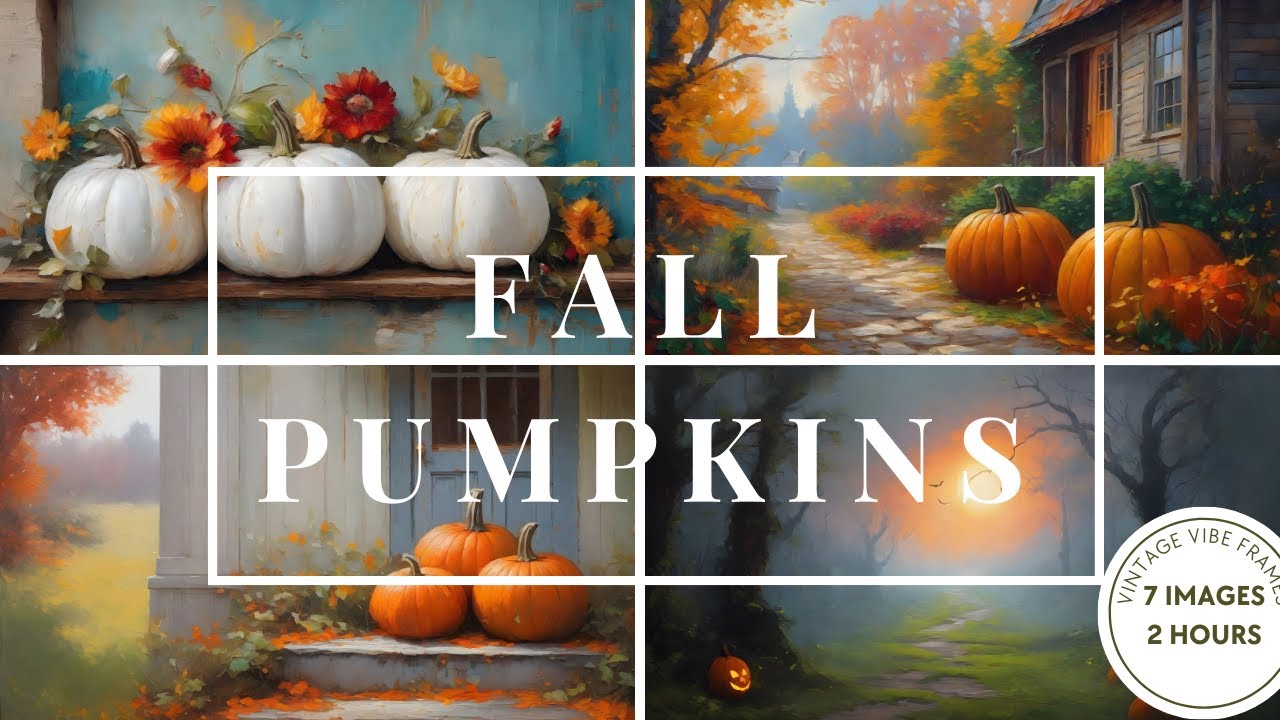 Fall Pumpkin Serenity | Cozy Autumn Art for Your TV | 4K UHD | 2-Hours ...