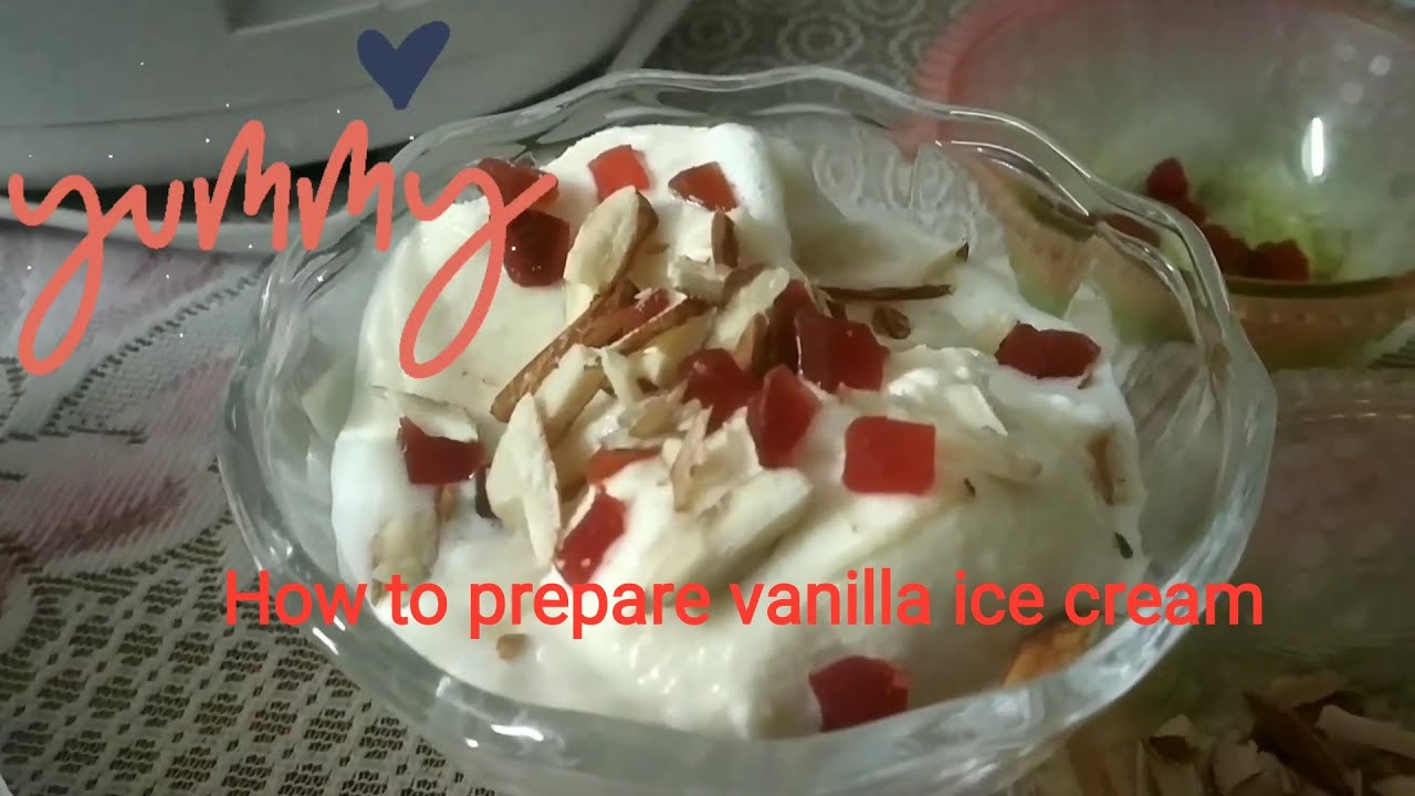 How to prepare vanilla ice cream - YouTube