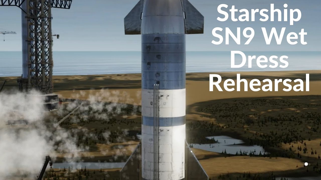 Road to Mars - SpaceX Starship SN9 Wet Dress Rehearsal - YouTube