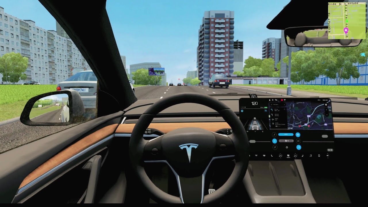 City Car Driving - 2021 Tesla Model Y - YouTube