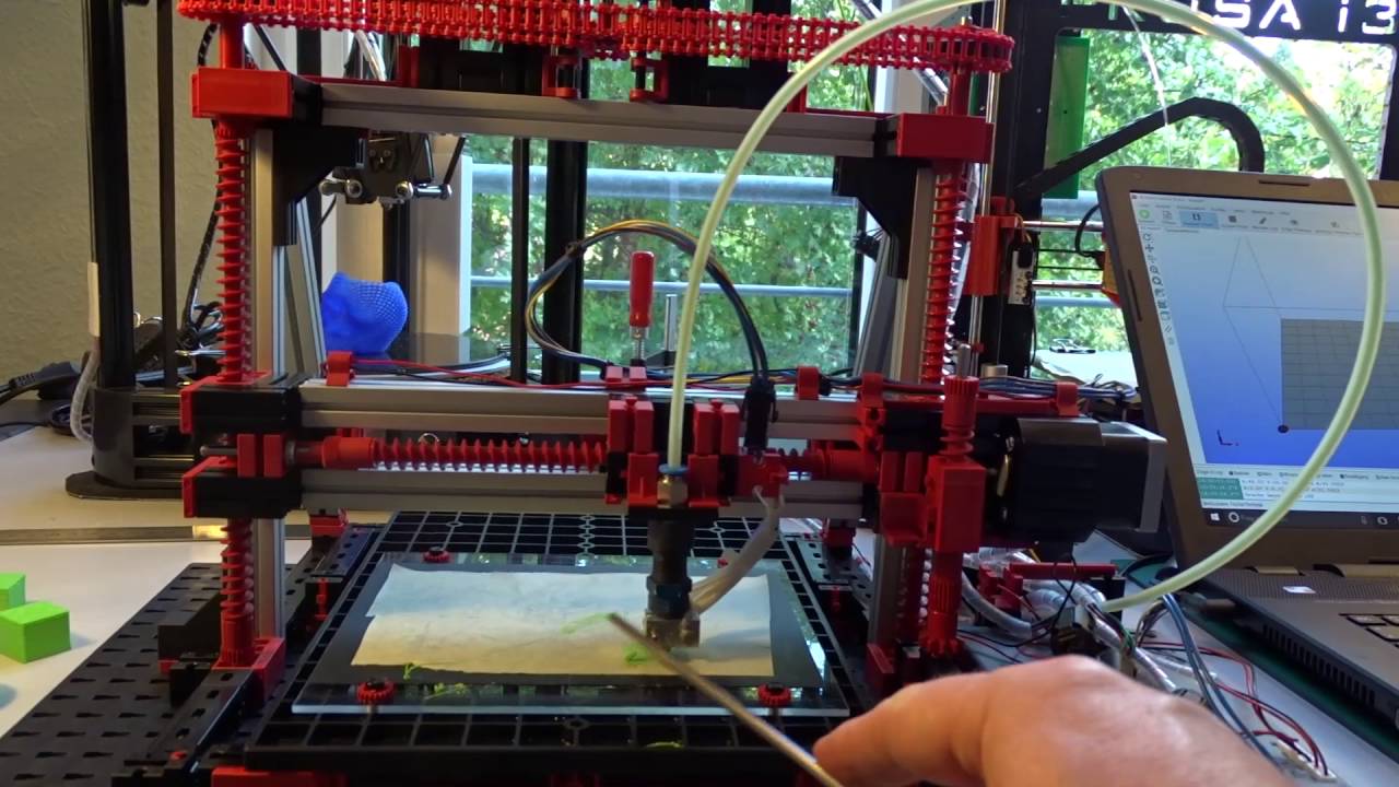 fischertechnik 3D-Drucker testdruck - YouTube