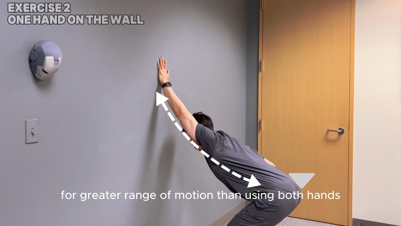 Shoulder Flexion - [Wall] - YouTube