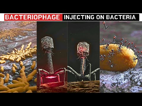 Bacteriophage Injecting DNA into Bacteria 🦠 3D Animation - YouTube