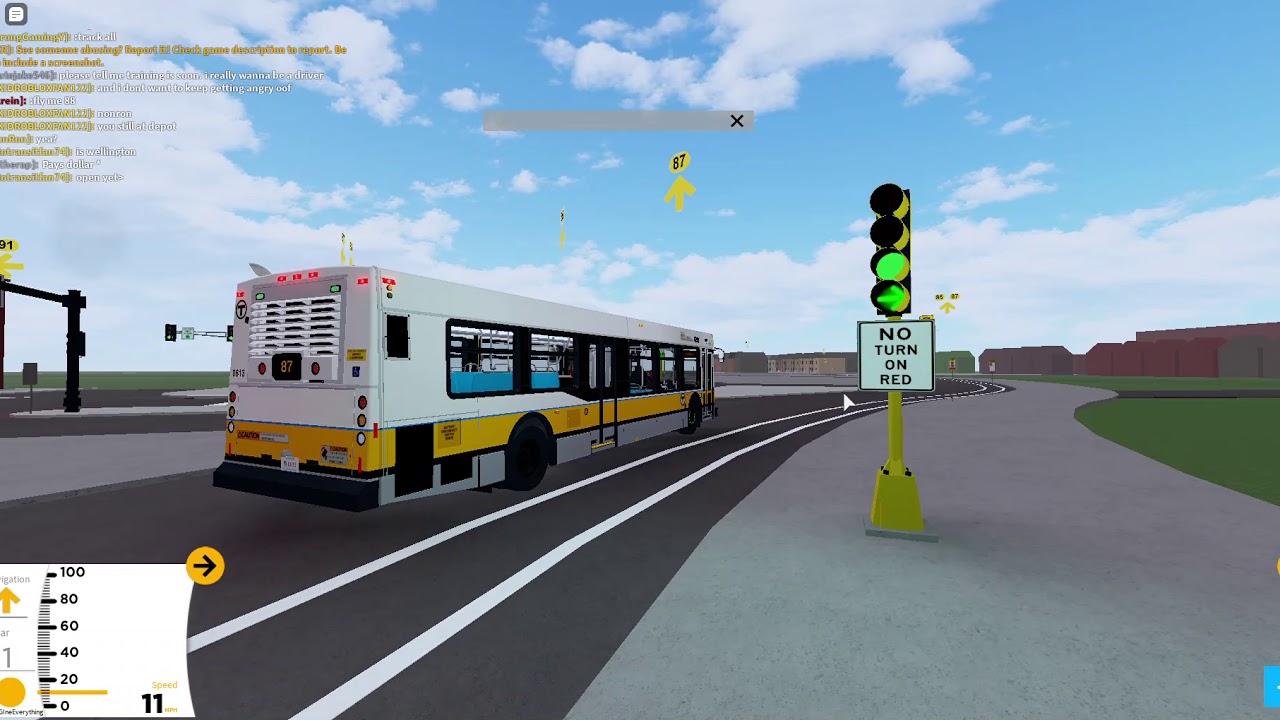 MBTA Roblox MBOC D40LF on route 87 to Cleardon hill - YouTube