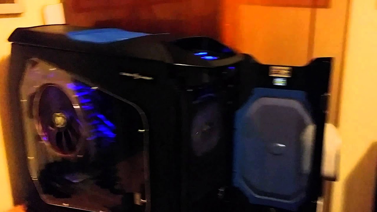 Cooler Master CM Stacker 831 black mod water cooling pc 2014 - YouTube