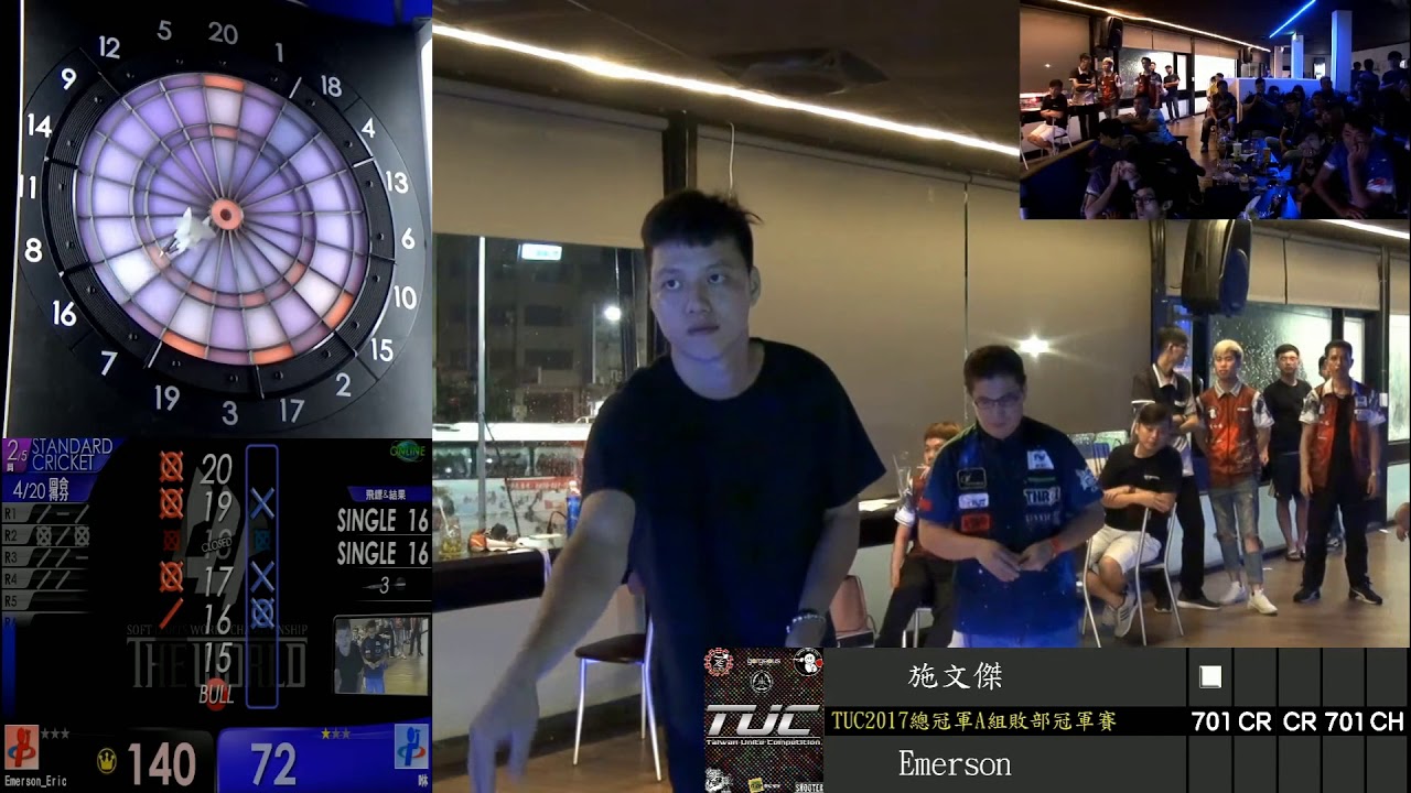 2017 TUC Taiwan United Competition直播賽事 A組敗部冠軍賽 施文傑VS艾默森Emerson - YouTube