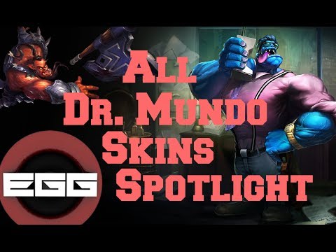 All Dr.Mundo Skins Spotlight - League of Legends Skin Review [HD] - YouTube