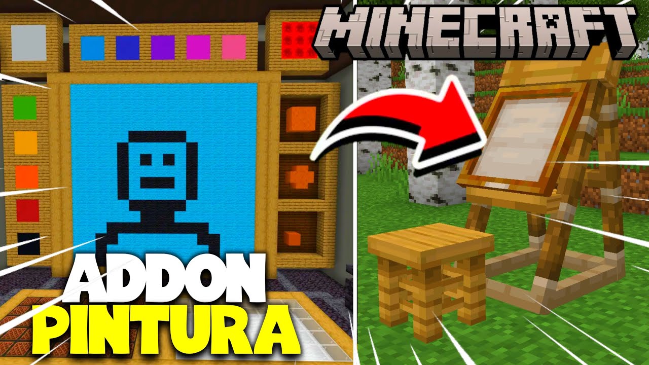 NOVO ADDON/MOD DE PINTURA INCRÍVEL PARA MINECRAFT PE 1.20! (Minecraft ...