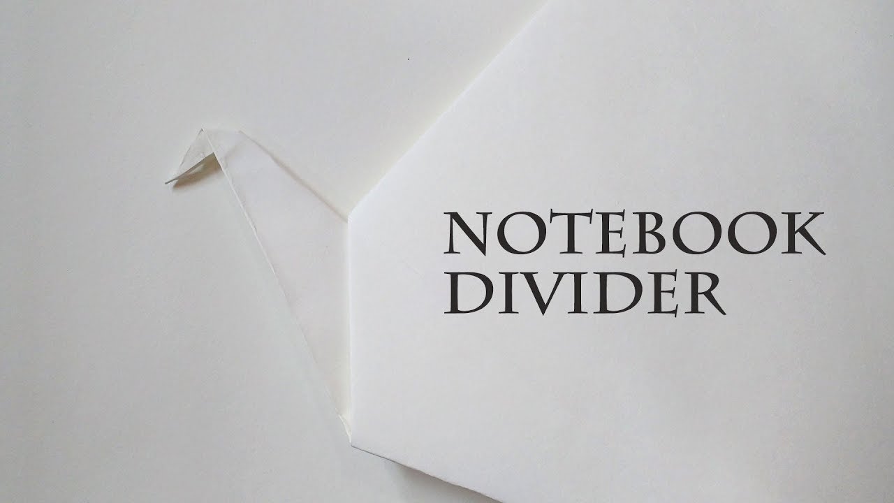 How To Make A Notebook Divider Swan Style Partition In Notebook how-to-make-a-notebook-divider-swan-style-partition-in-notebook