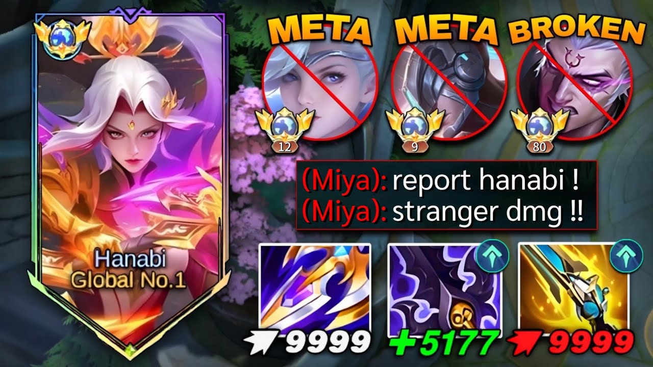 SORRY META HEROES.| NEW HANABI UNLIMITED BURST DAMAGE.|(STRANGER DAMAGE ...