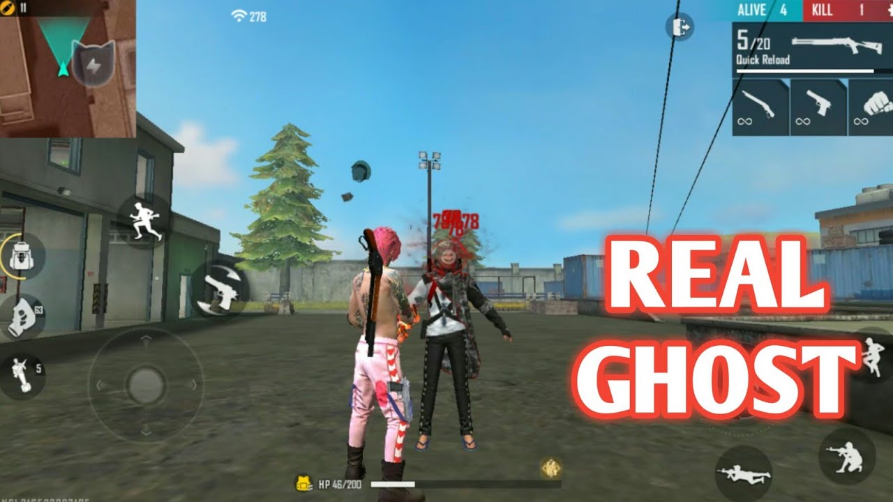 Real Ghost in free fire | Ghost in free fire😱😱 - YouTube