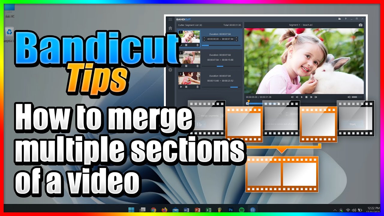 How to merge multiple sections of a video - Video Merger, Bandicut ...