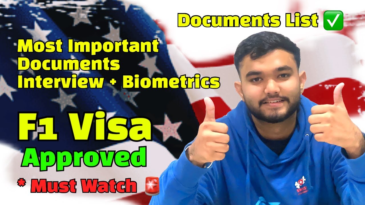 List of Documents To Carry | F1 Visa Interview | Hyderabad | Approved ...