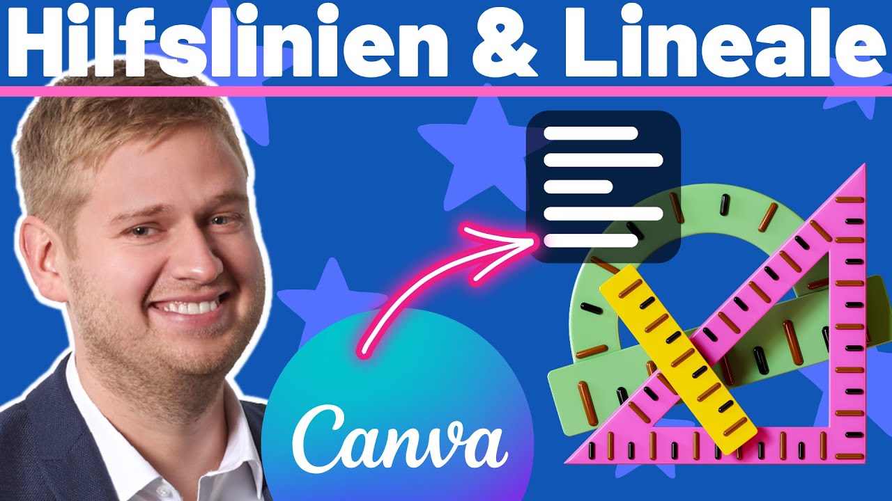 Canva Tutorial: Hilfslinien & Lineale nutzen wie ein Profi! 📏🎨 - YouTube