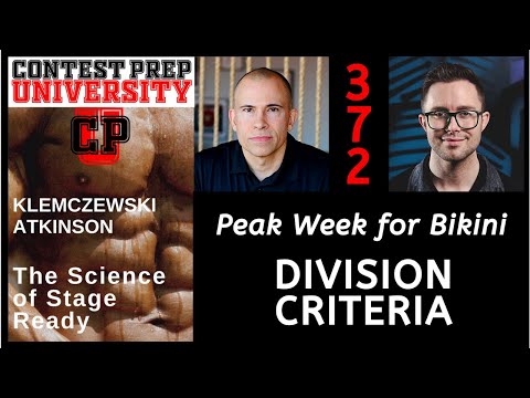 PEAK WEEK FOR BIKINI:  DIVISION CRITERIA - CONTEST PREP UNIVERSITY #372
