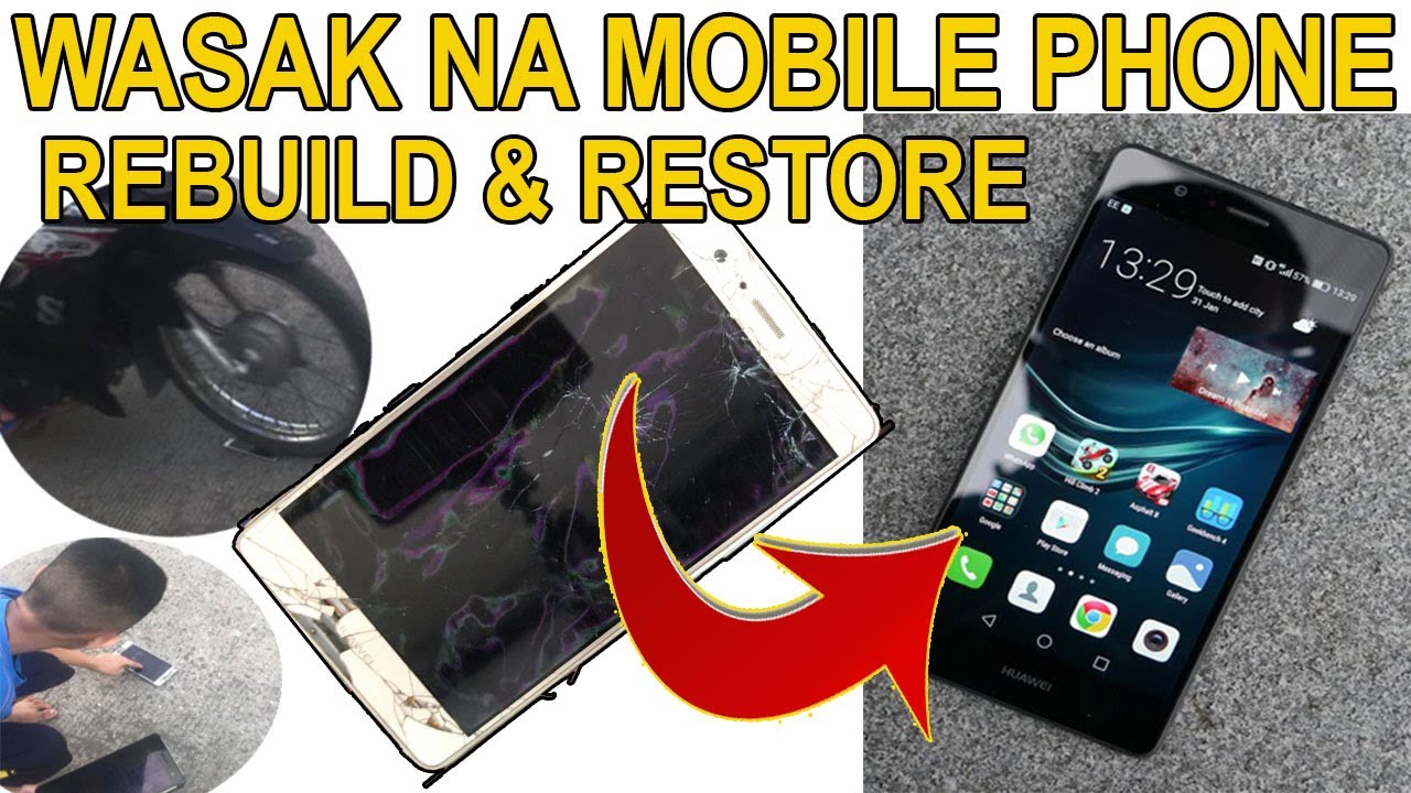 Paano Palitan ang basag na Screen at LCD ng cellphone Huawei P9 Lite ...