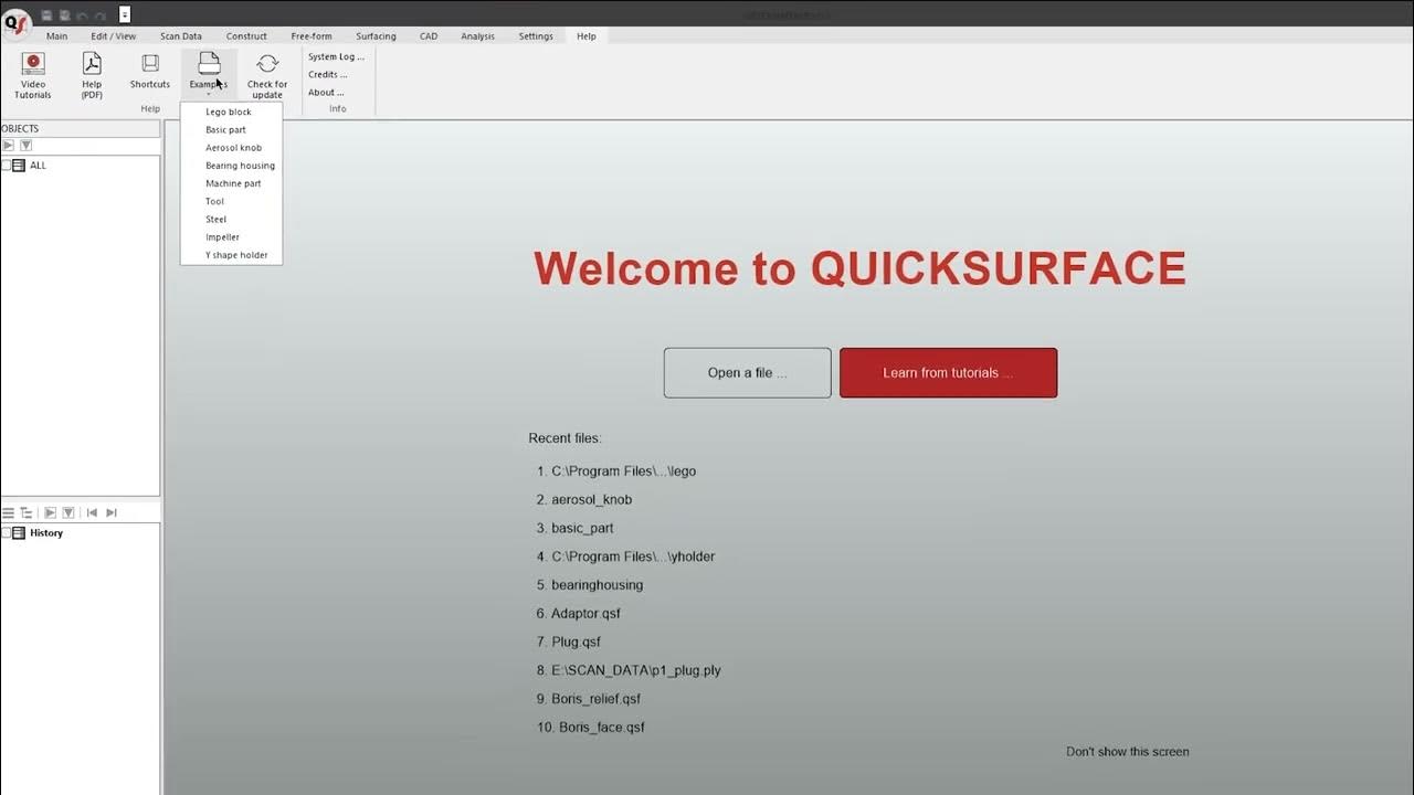 QS Tutorial 2024 - Example files - YouTube