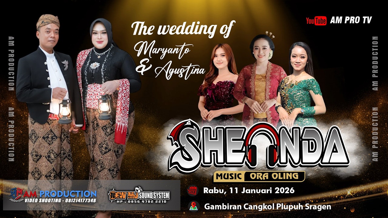 Live SHENDA Music - Wedding Maryanto & Agustina - New MJ Audio - AM ...
