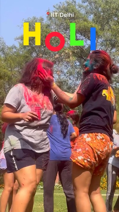 Holi at IIT Delhi🌸💚 #holi #holicelebration - YouTube