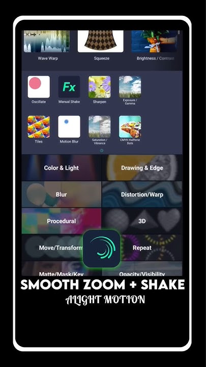 Smooth Zoom shake / Alight motion tutorial #edit #shortsfeed #editingtutorial #alaightmotionedit ...