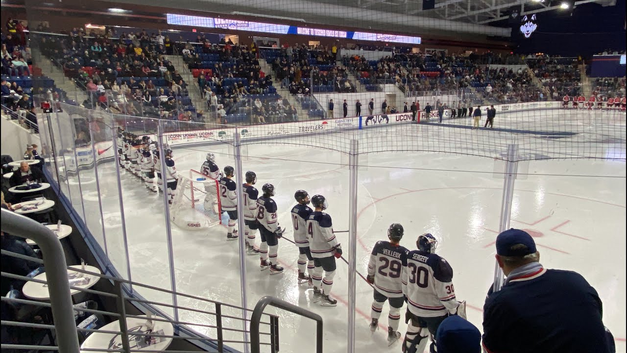 UConn Men's Ice Hockey First Game at the Toscano Family Ice Forum ...