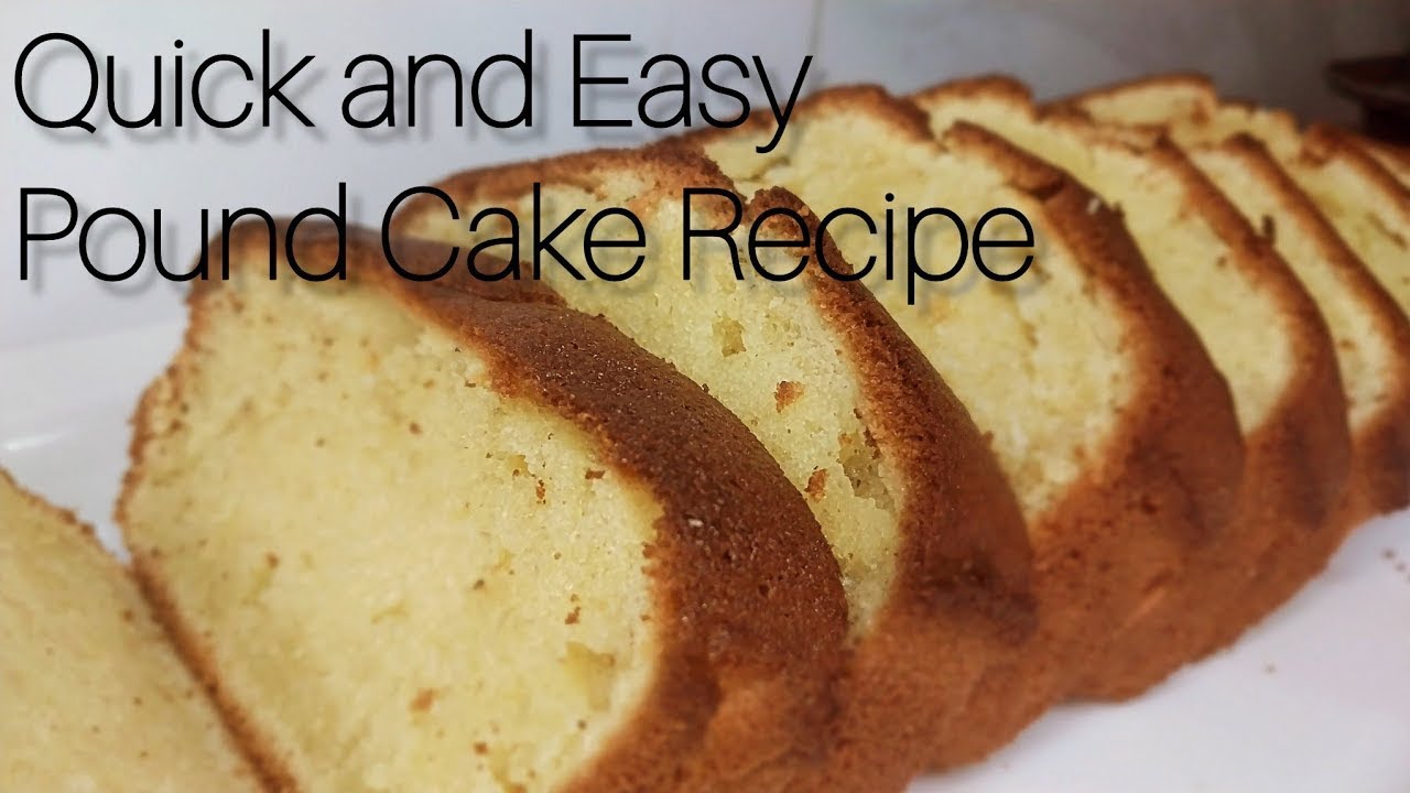 Amazing Pound Cake recipe - quick and easy - YouTube