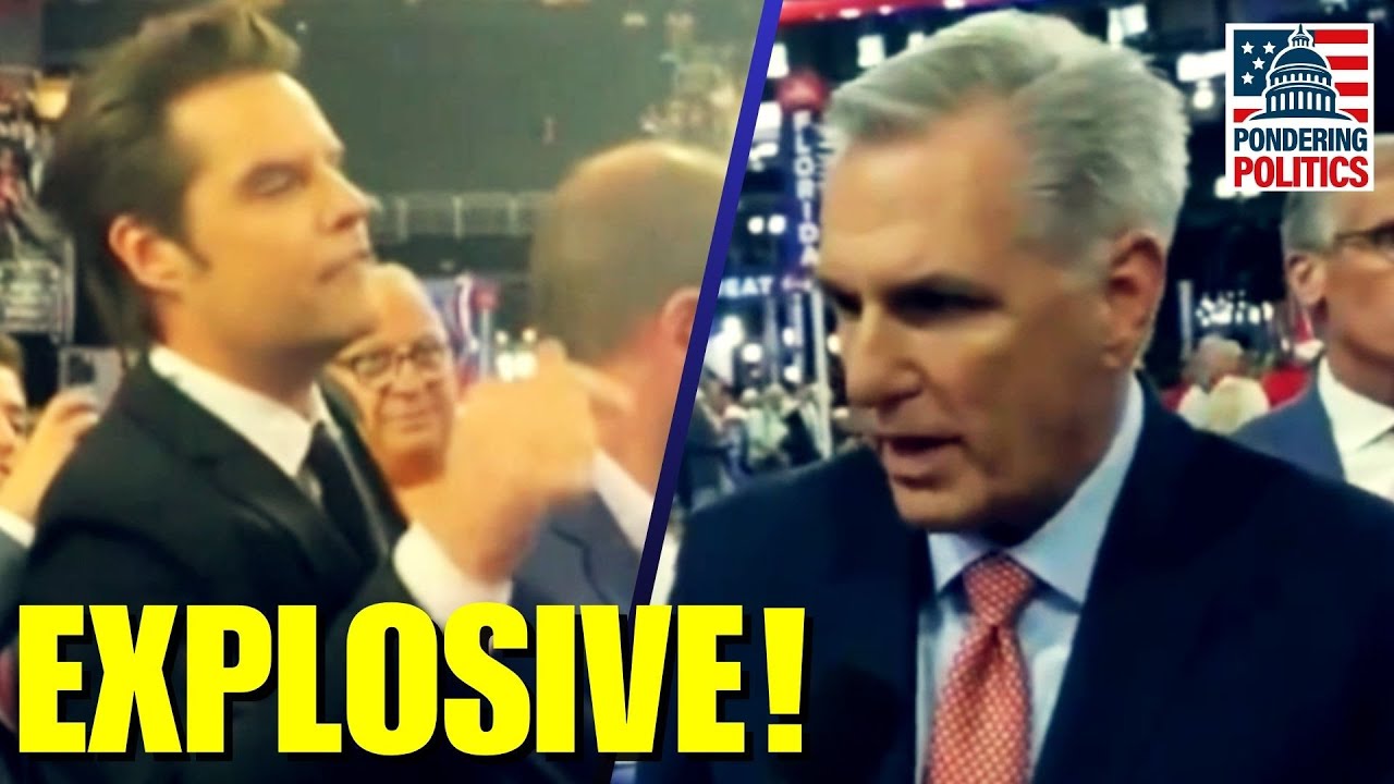 Matt Gaetz HECKLES Kevin McCarthy, Gets in HEATED CONFRONTATION! - YouTube