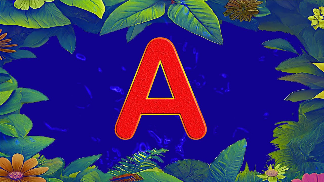 A Words for kids l starting with A letter Word l Alphabet A - YouTube