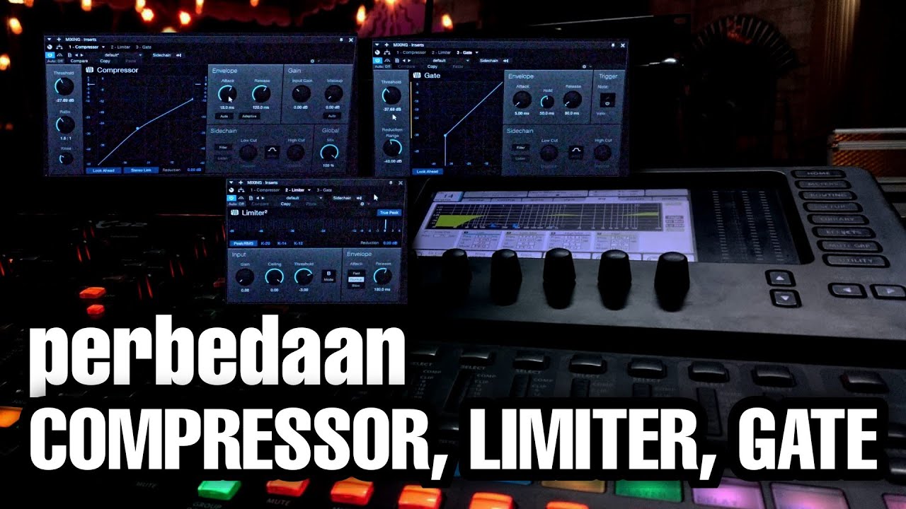 Perbedaan Compressor, Limiter, dan Gate dalam audio sound system - YouTube
