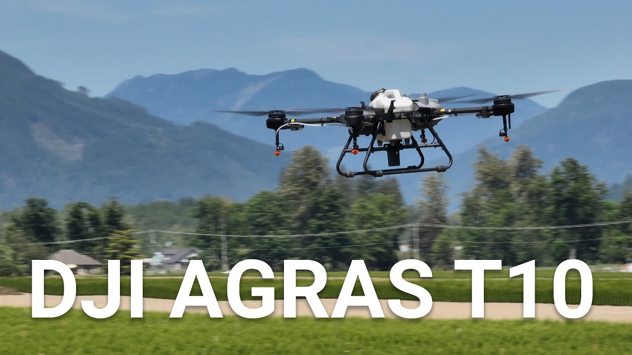 Test Flight - DJI Agras T10 - Air to Air Quick Montage - YouTube