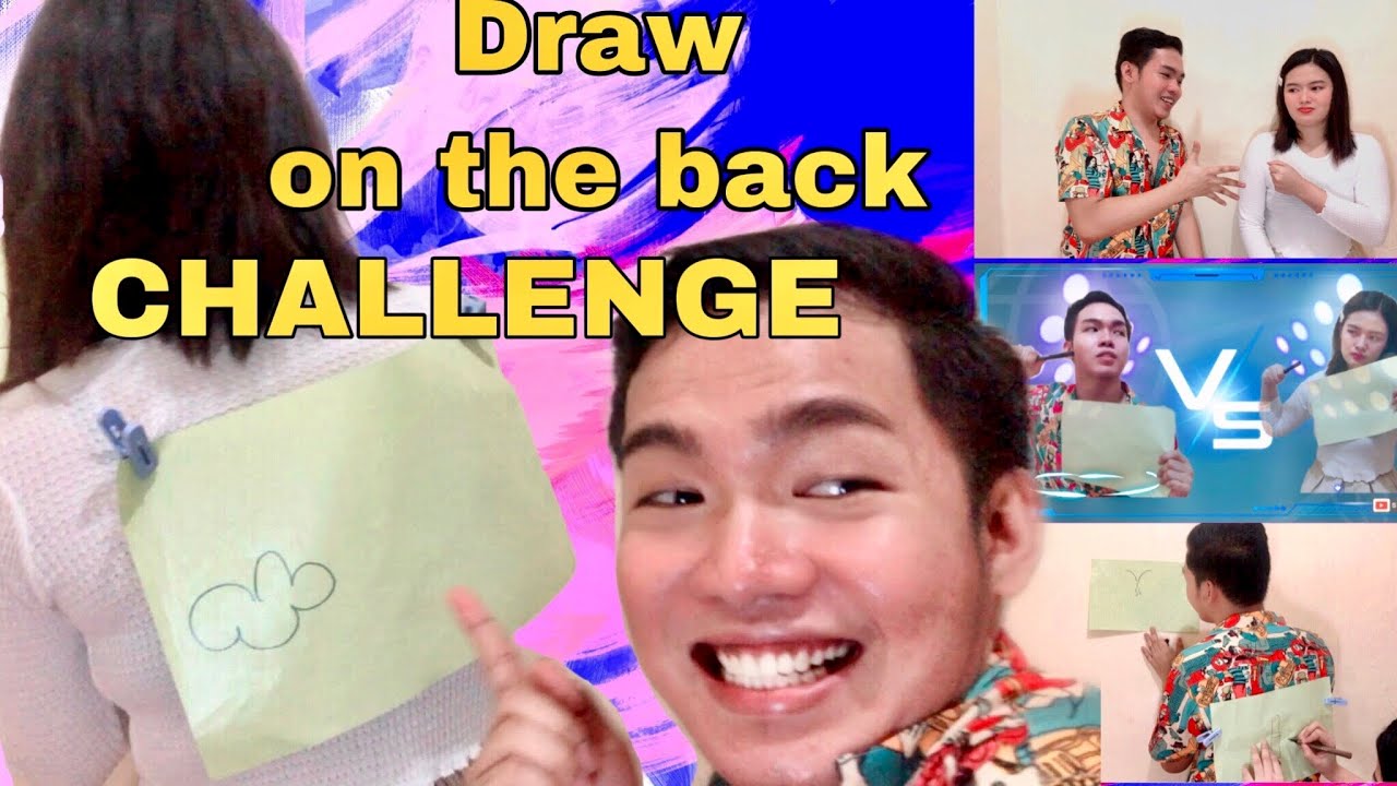 DRAW ON THE BACK CHALLENGE - YouTube