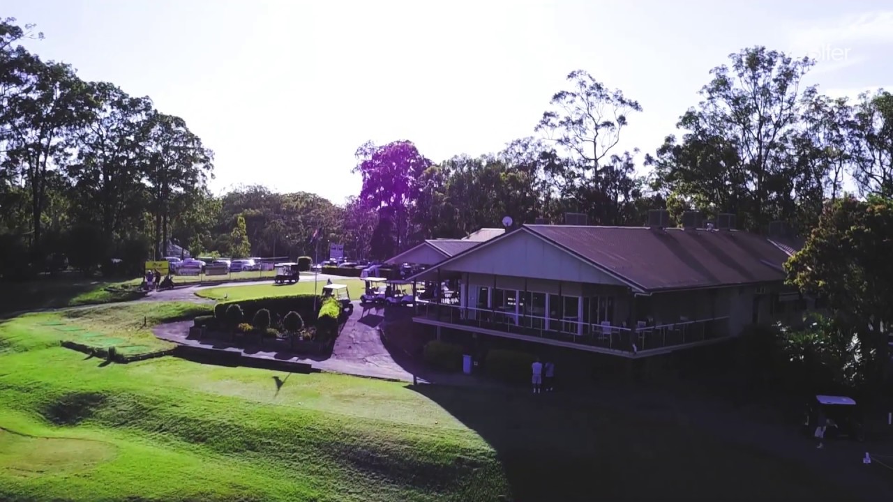 Golfer Flyover - Pine Rivers Golf Club - YouTube