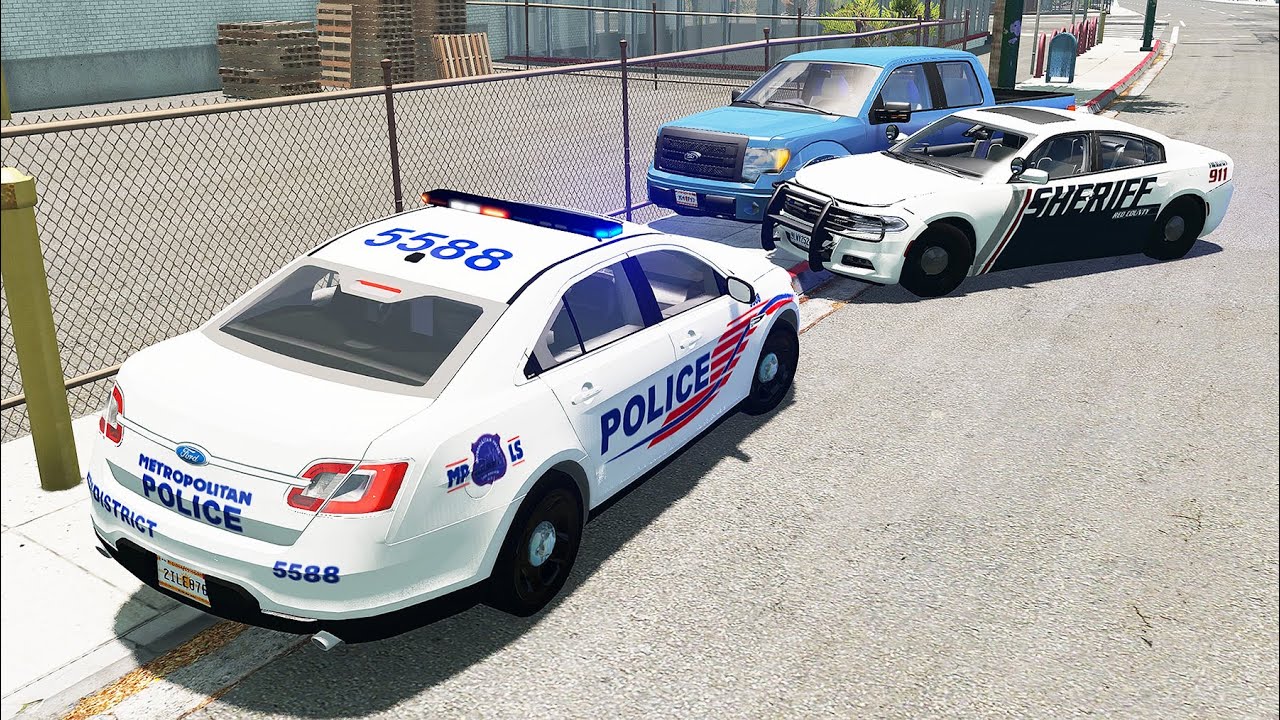 Police Chases Outtakes #1 - BeamNG drive - YouTube