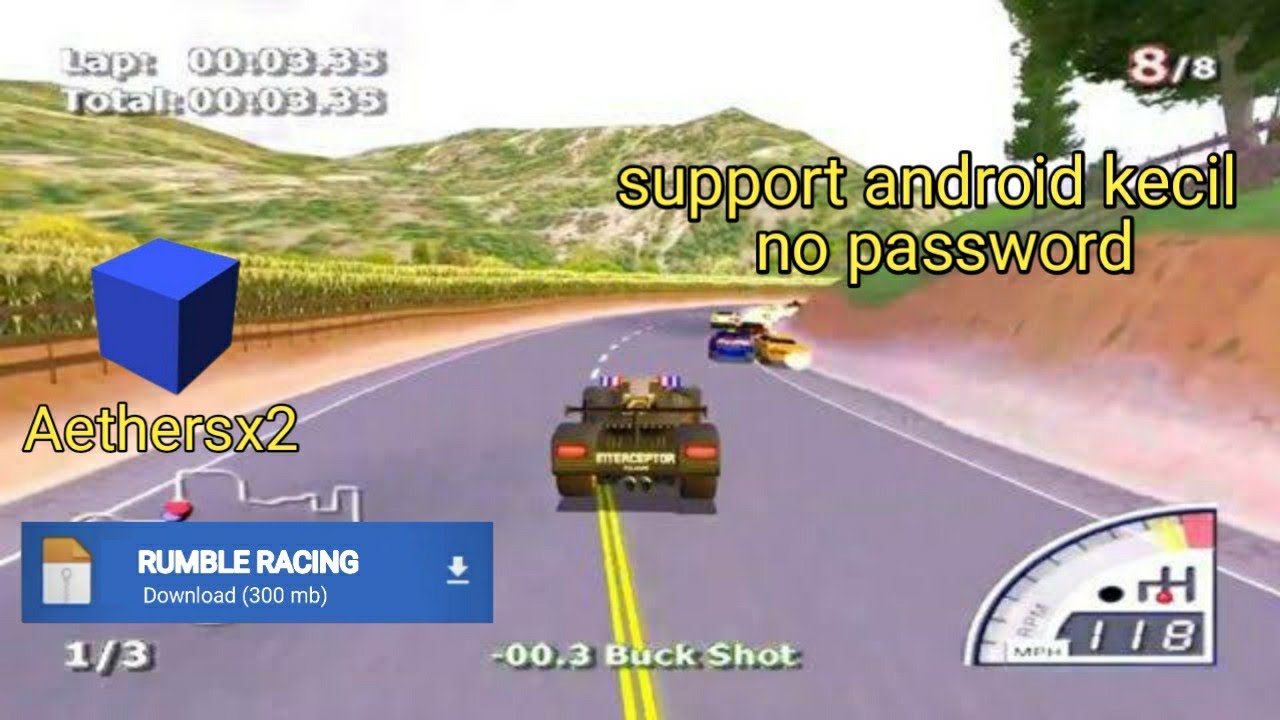 share game nascar rumble racing ukuran kecil aethersx2 #ps2games - YouTube